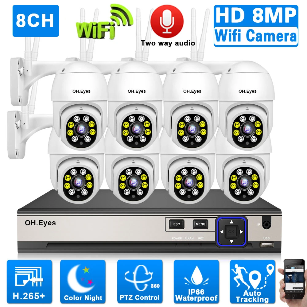 8ch 4k Ultra Hd Cctv Network Video Security System 8mp Poe Nvr With 4k ...