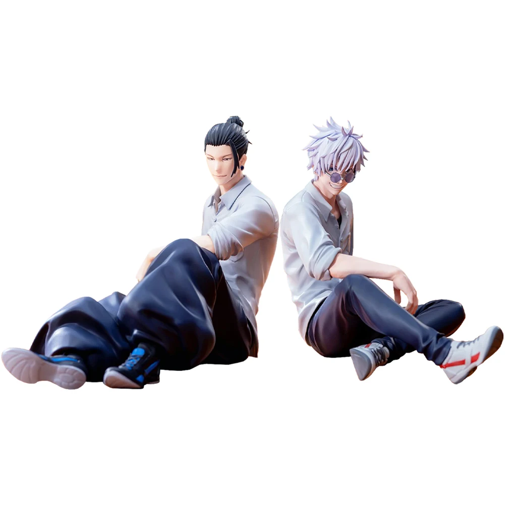 Anime JJK figure Geto Suguru Gojo Satoru figurine assise pose modèle ...