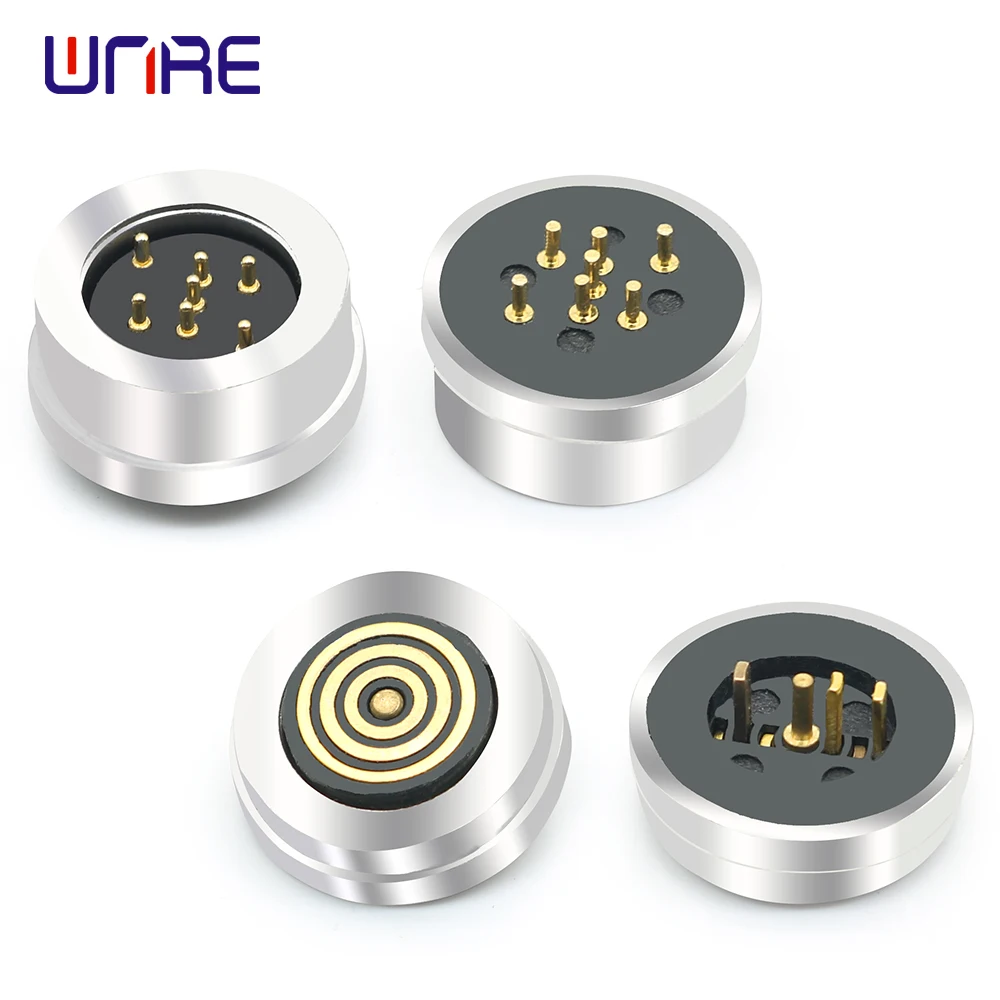 7P Male Female Blind Suction 360 ° CX-MX7P Circular Magnet Pogopin ...
