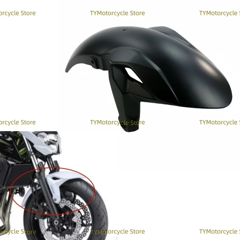 Matte-black-Front-Fender-Fairing-Mudguard-Front-wheel-Covers-Fit-For ...