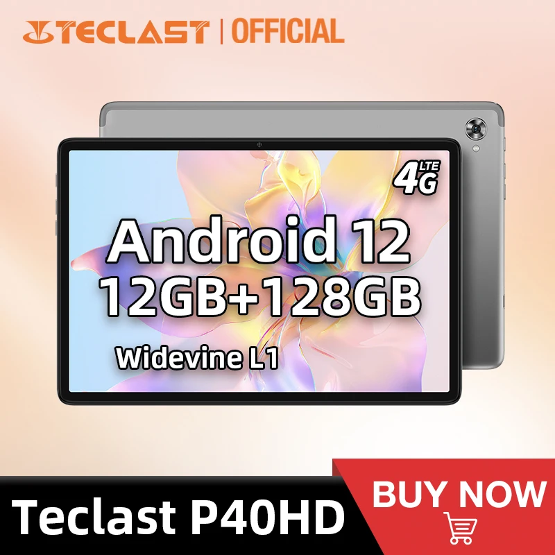 Teclast P40HD 2023 10.1" Tablet 1920x1200 IPS 12GB/16GB RAM 128GB ROM ...