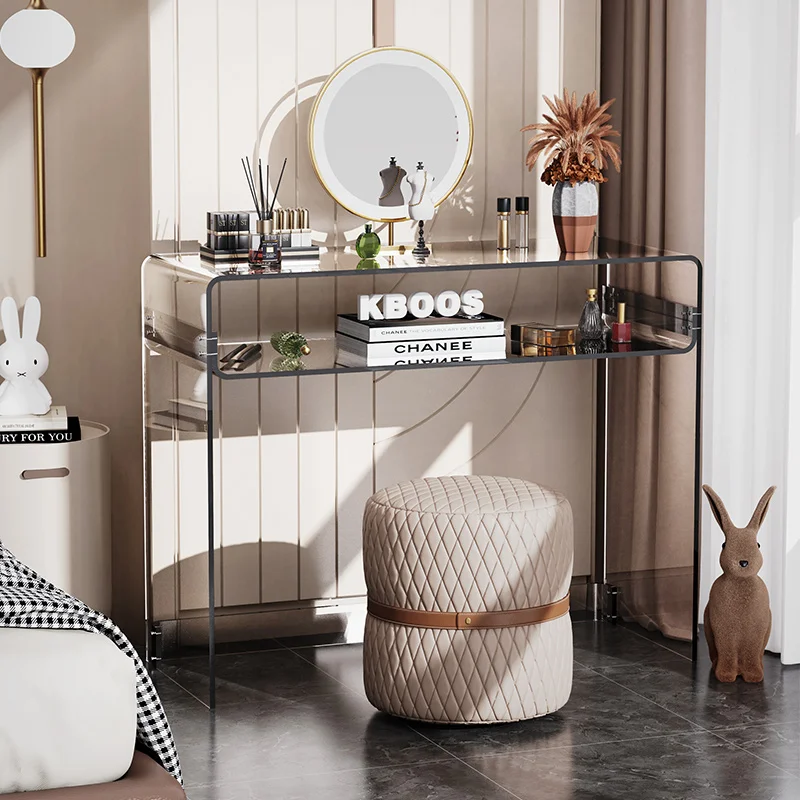 Acrylic-Dresser-Small-Apartment-Simple-Makeup-Table-Bedroom-Desk-Office ...