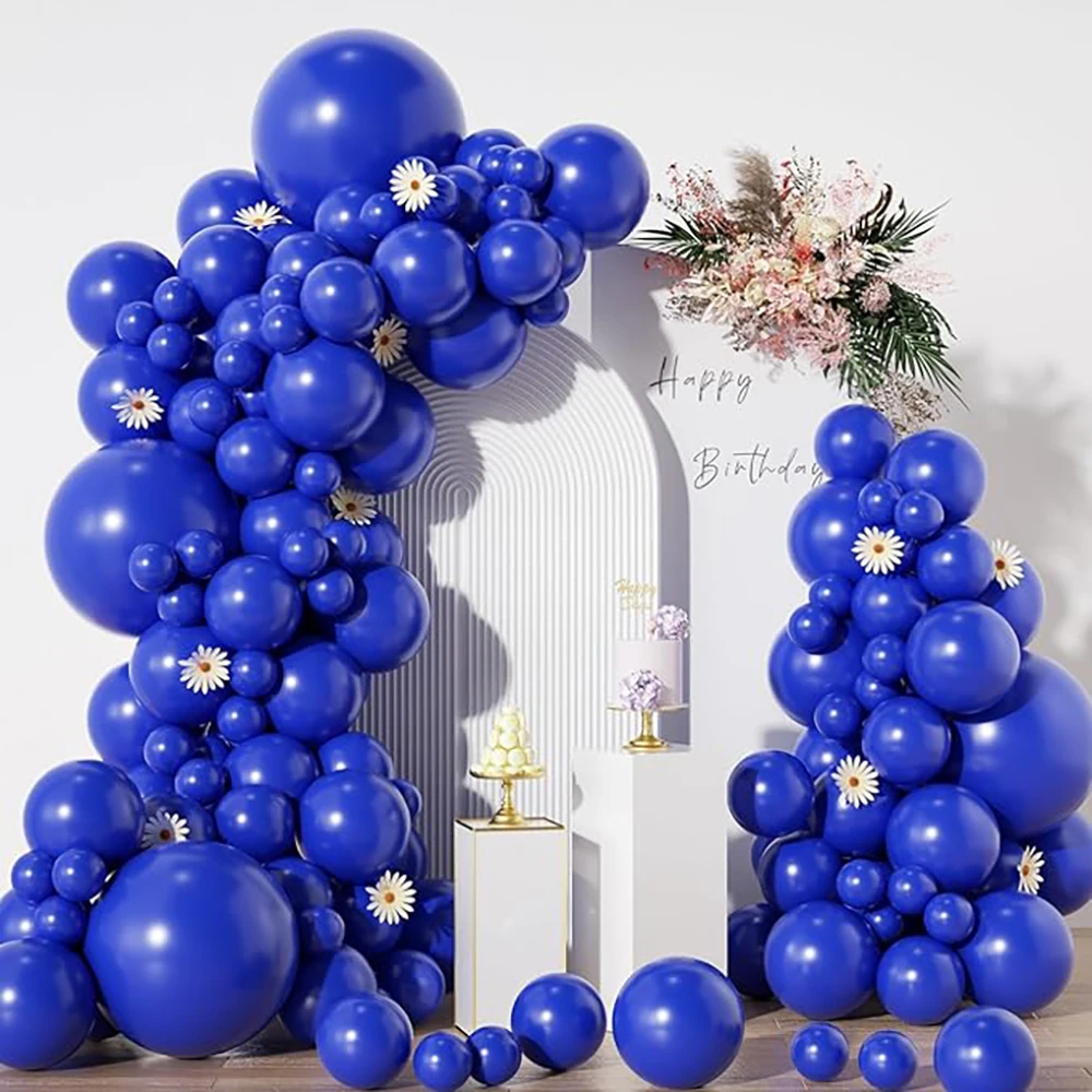 Royal Blue Balloons Garland Arch Blue Ballon Kit Wedding Anniversary ...