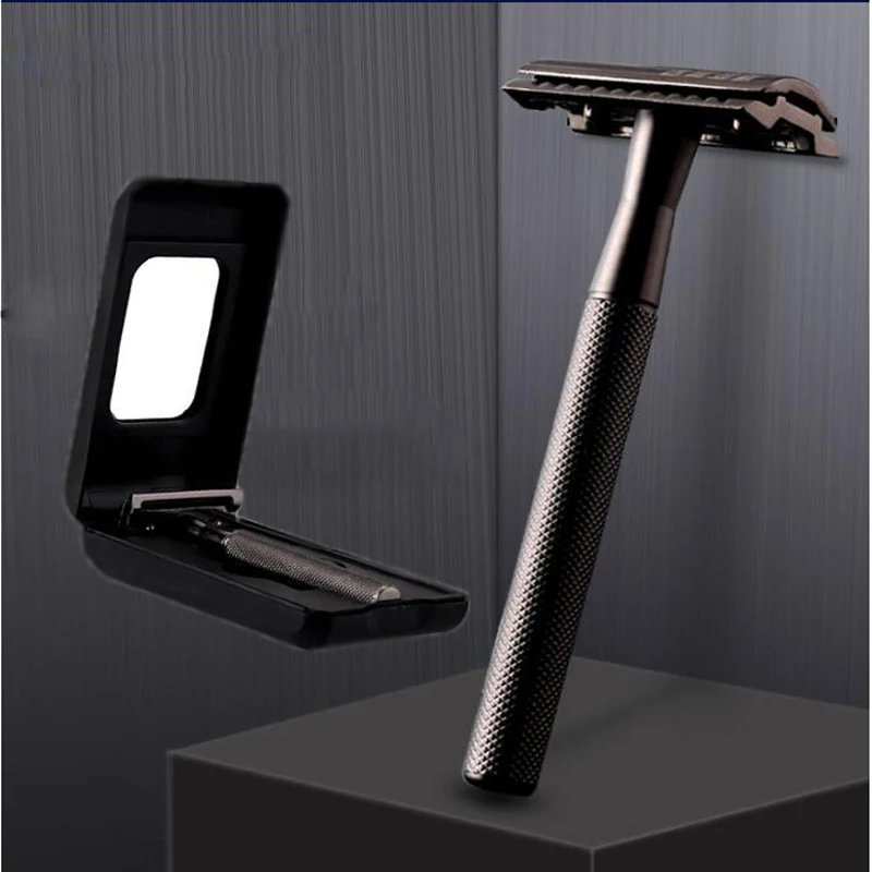 Adjustable-Safety-Razor-Double-Edge-Stainless-Steel-Classic-Mens ...