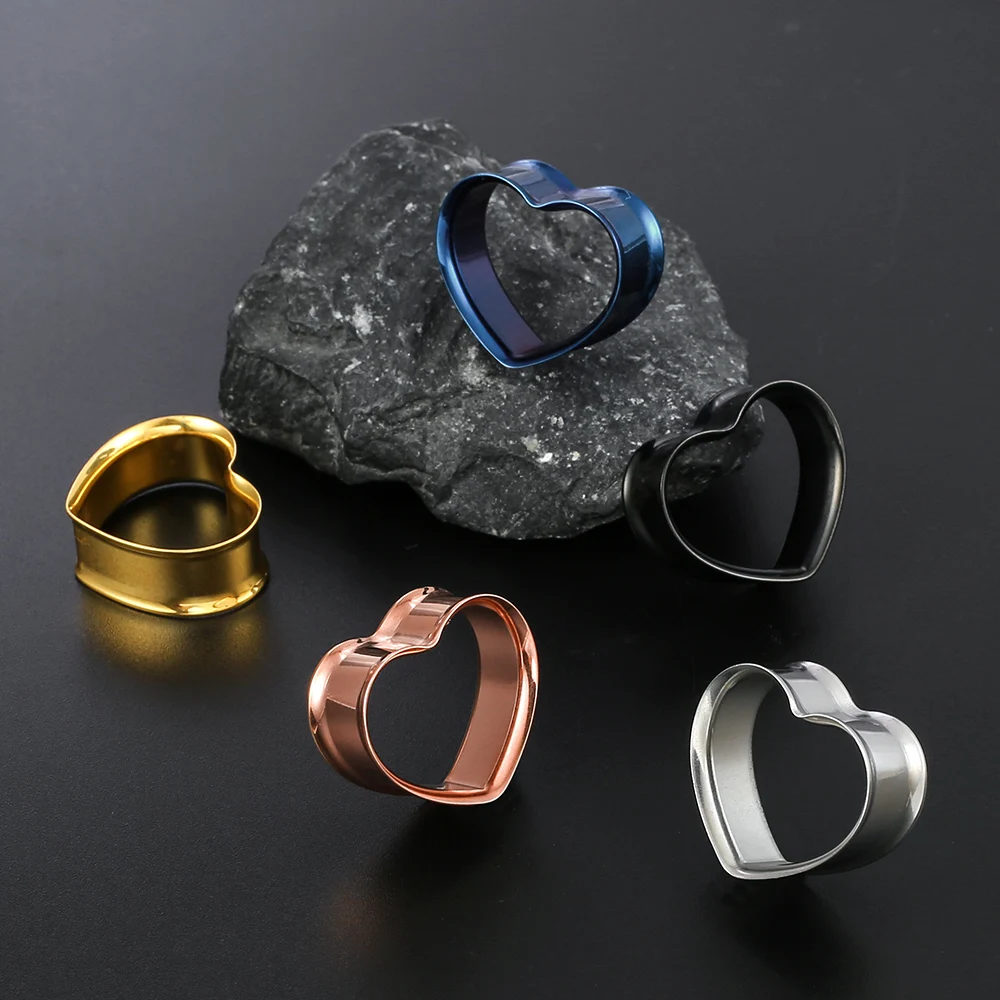 2pcs-316-Stainless-Steel-Love-Heart-Ear-Plugs-Gauges-Set-Hollow-Out ...