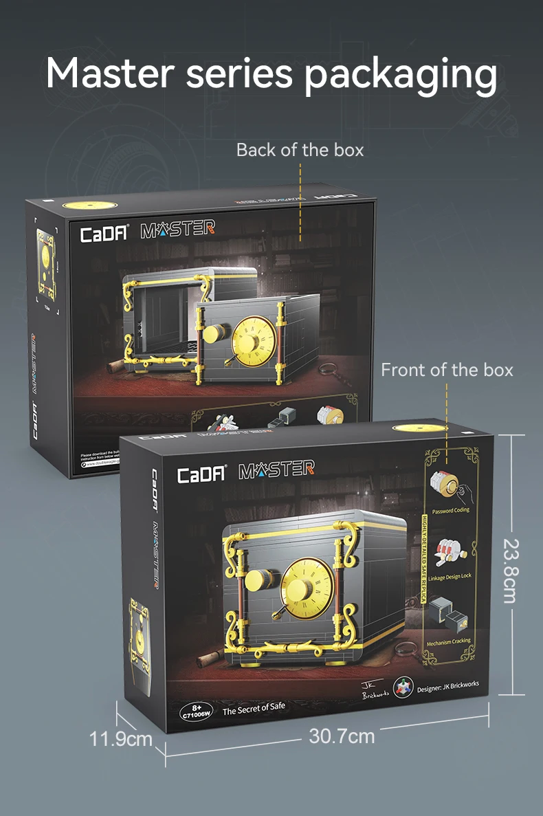 Cada City Retro Combination Safe Building Blocks - Building Toys