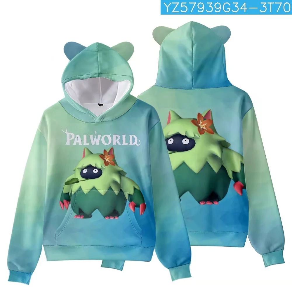 Palworld Merch Hoodie Streetwear Boys Girls Hooded katress jet dragon ...