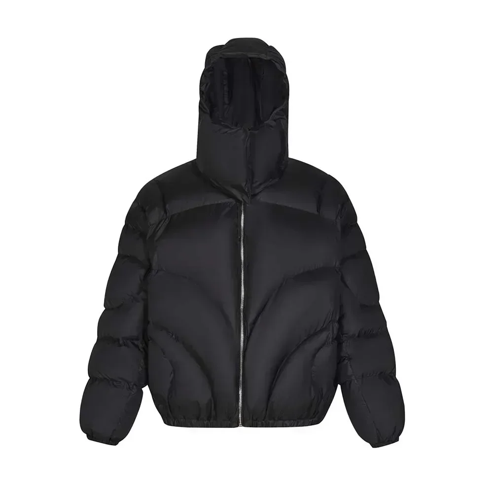 MADE EXTREME Ninja Masked Puffer Jacket Hip Hop Designer Winter Jacket ...