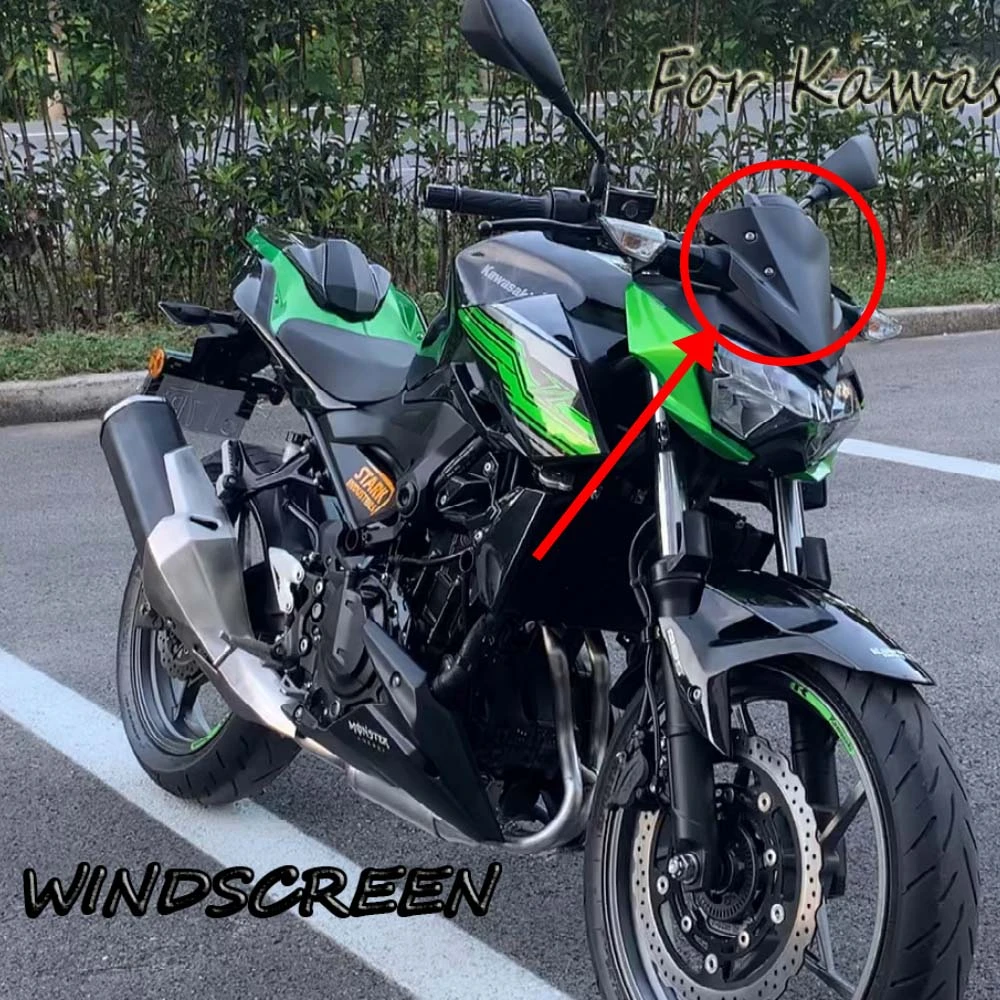 For kawasaki Z400 2019 2021 Accessories Motorcycle Windshield Screen ...