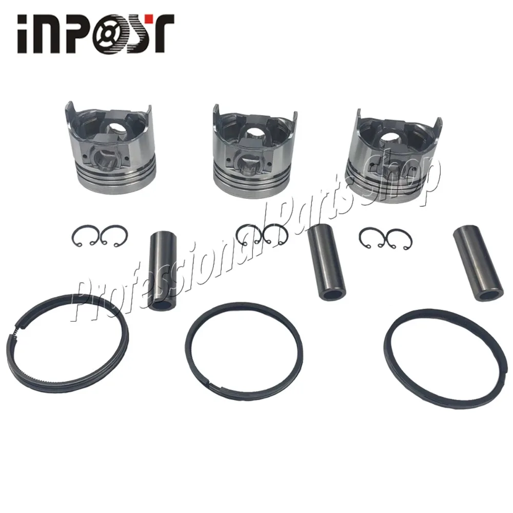 Pistón y anillo de pistón para Tractor Yanmar 3TNV76, motor John Deere ...