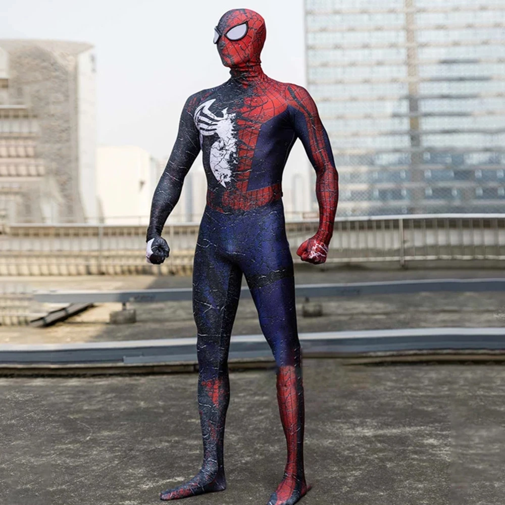 TASM-Black-Venom-Symbiote-Spiderman-Suit-Adults-Kids-Game-Superhero ...