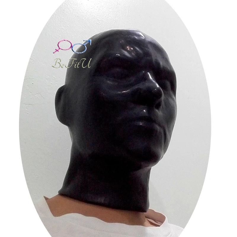 Latex Cosplay Bonnet | Mask Latex Zipper | Latex Hoods | Hood Mask ...