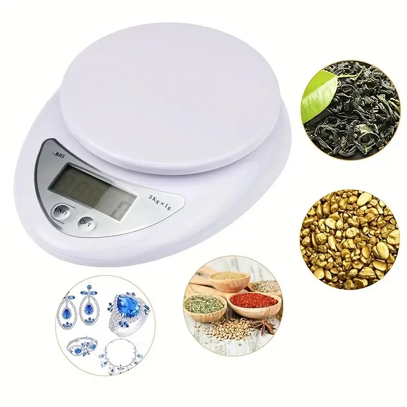 1pc-Kitchen-Scale-with-Bowl-Food-Weighing-Household-Small-Baking ...