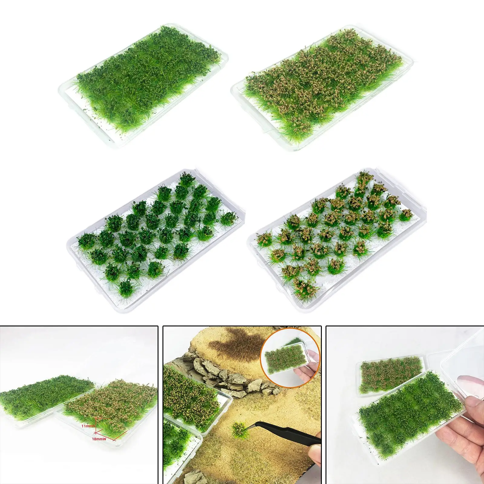 DIY-Decors-Miniature-Grass-Tufts-Static-Scenery-Model-Miniature ...