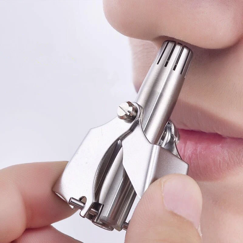 Nose-Hair-Trimmer-For-Men-And-Women-Stainless-Steel-Manual-Nose-Hair ...