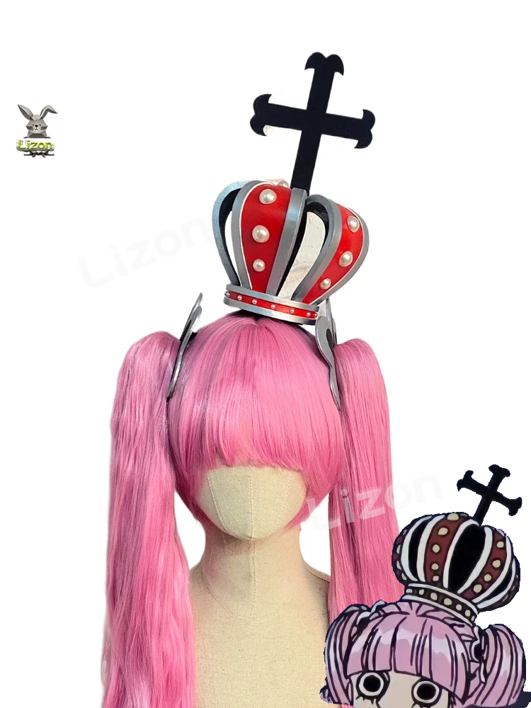 Anime One Piece Ghost Princess Perona Pin Cosplay Cap Crown Headwear ...