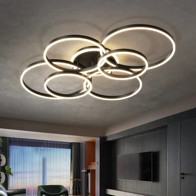 Lampadario Moderno a LED per Interni, Illuminazione a Soffitto per ...
