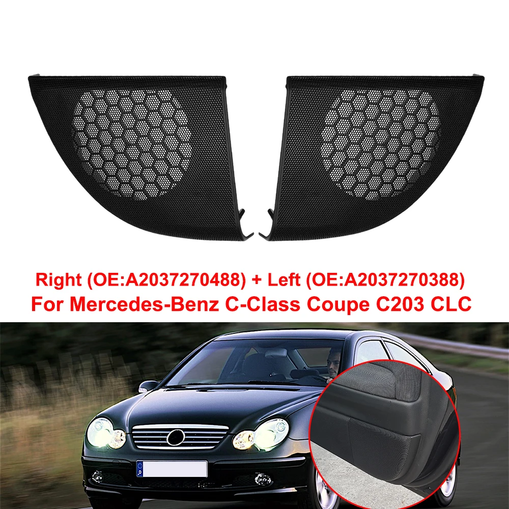 Door-Speaker-Audio-Horn-Trim-Cover-Cap-Shell-House-For-Mercedes-Benz ...
