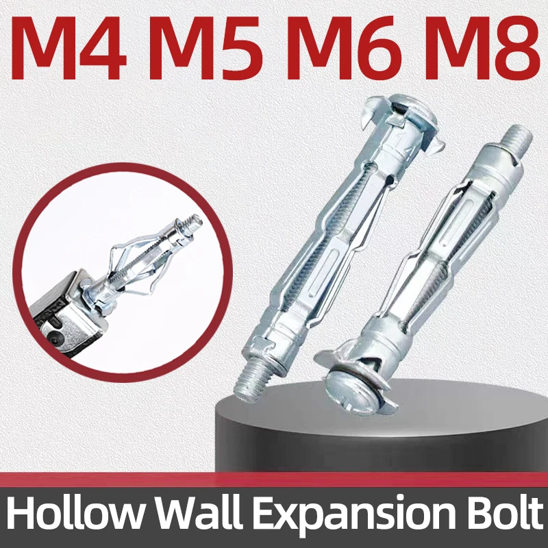 Hollow-Wall-Anchor-Kit-Plasterboard-Screw-Fiberboard-Rivet-Fastener-M4 ...