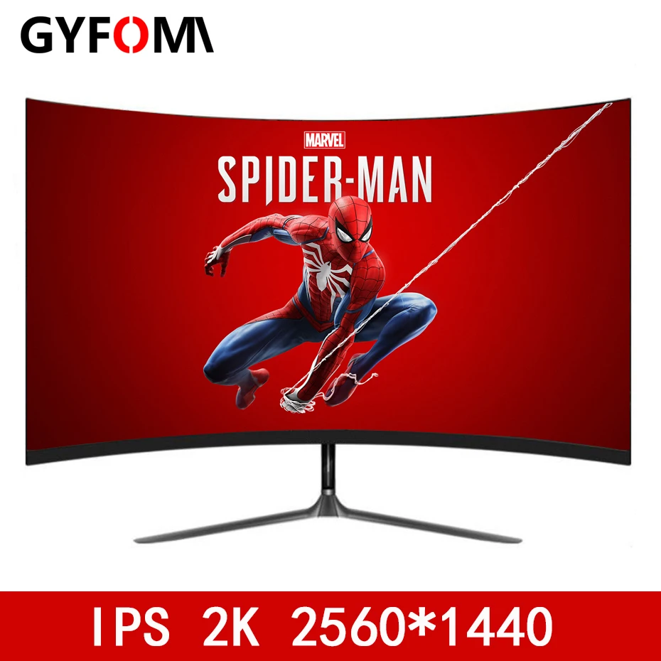 GYFOMA-27-inch-Curved-Monitors-Gamer-75hz-LCD-Monitor-PC-1440p-HD ...