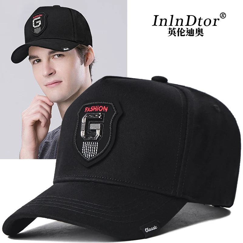 60-65 big head circumference high top baseball cap men show face small ...