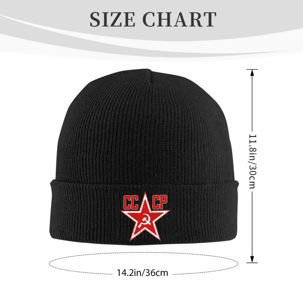 Russian Soviet Red Star CCCP Beanie Hats Bonnet Hats Men Women Hip Hop ...