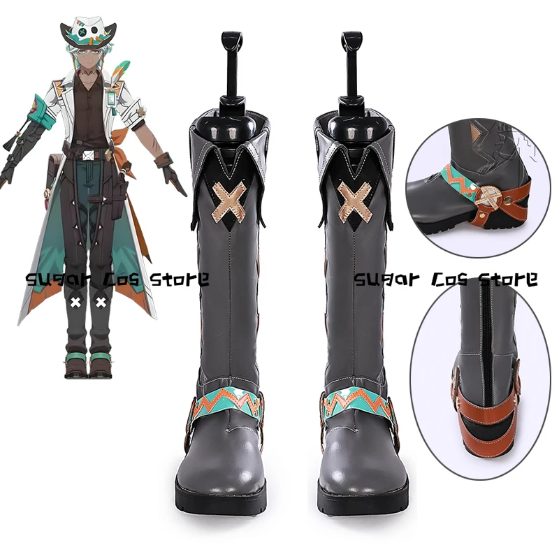 Game Genshin Impact Ifa Cosplay Shoes Boots Ifa PU Leather For Women ...