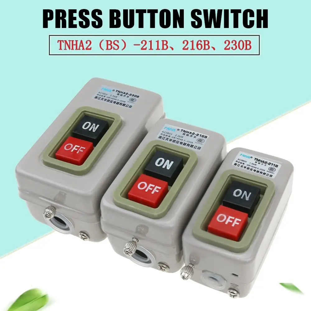250/380V Professional Start Button Switch Control Box Safe Three phase ...
