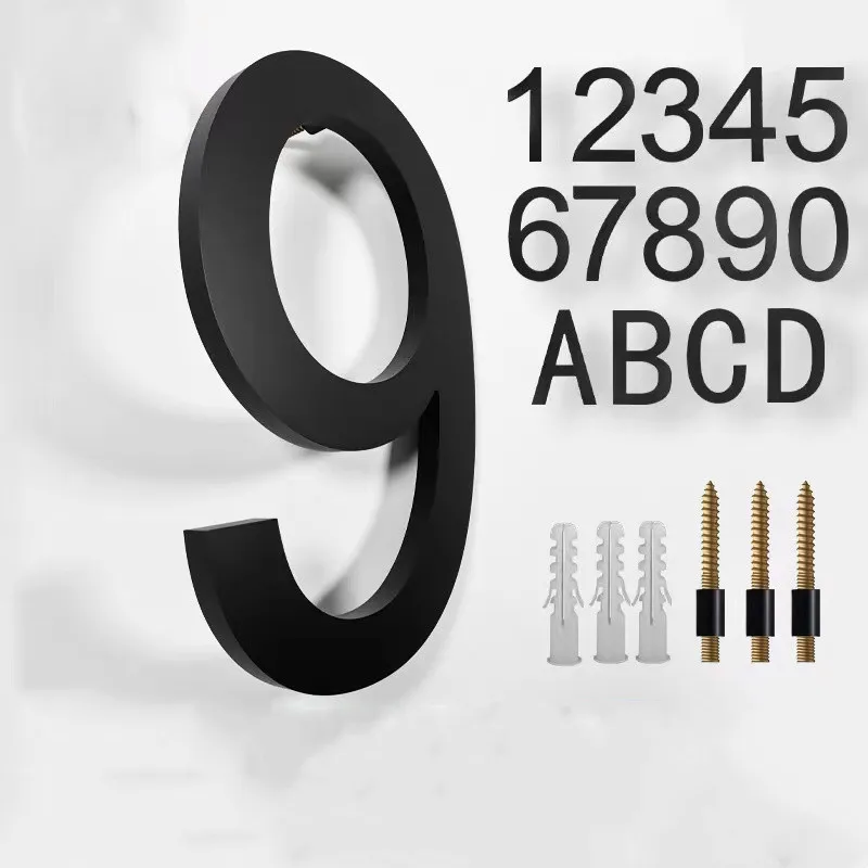 Big-15-20cm-House-Number-Floating-Sign-Modern-Door-Numbers-Building ...