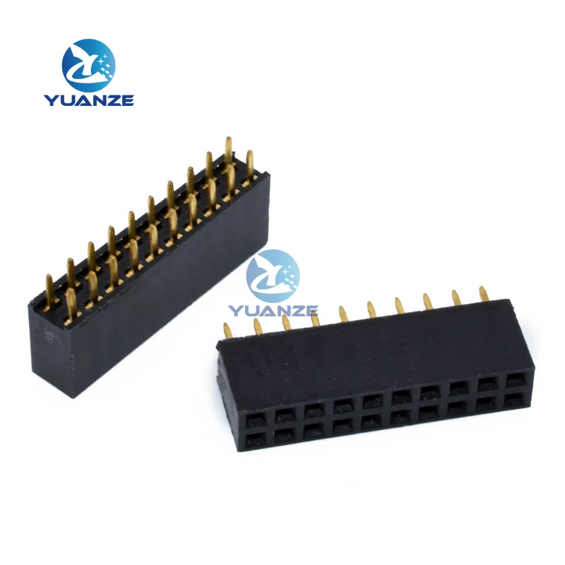 Pcb Female Headers 25-Pack 20 Pin Female PCB Headers - 2.54mm Pitch ...