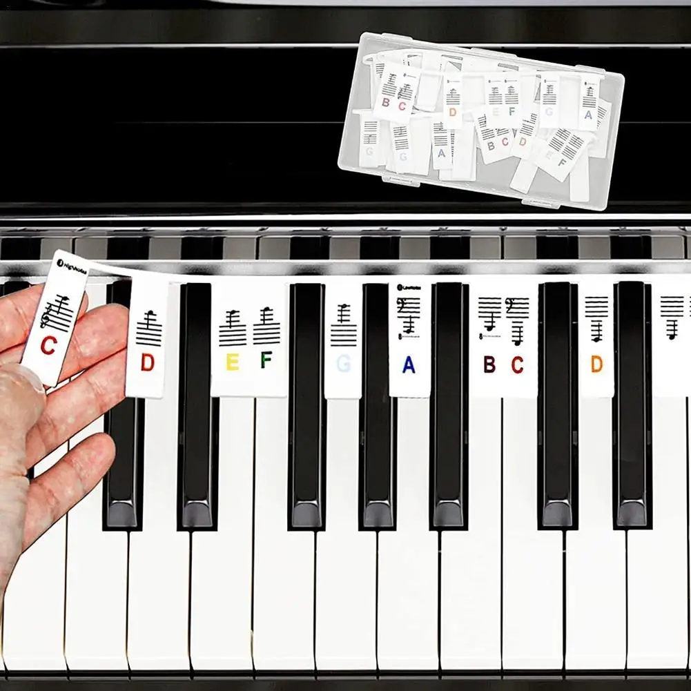 61-Keys-88-Keys-Removable-Piano-Keyboard-Stickers-Piano-Key-Labels ...