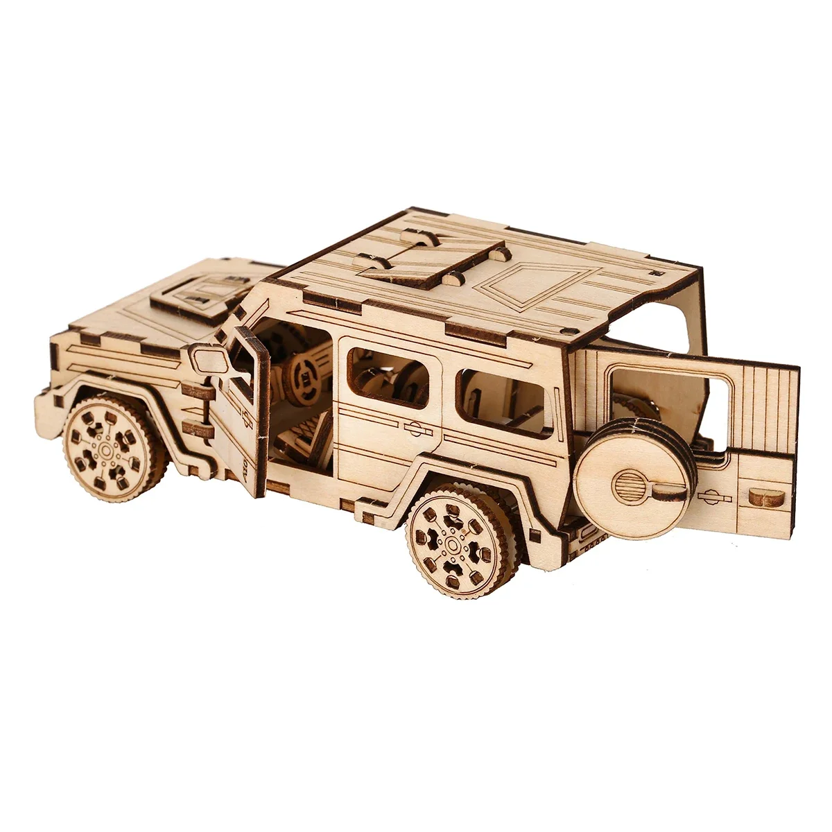 SUV-3D-Car-Wooden-Puzzle-Scale-Model-DIY-Model-Kit-Handcraft-Gift-Home ...