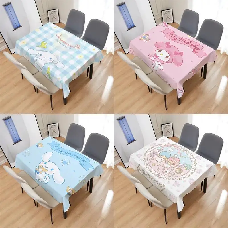 Kawaii Sanrio Tablecloth Hello Kittys Kuromi Accessories Cute Beauty ...