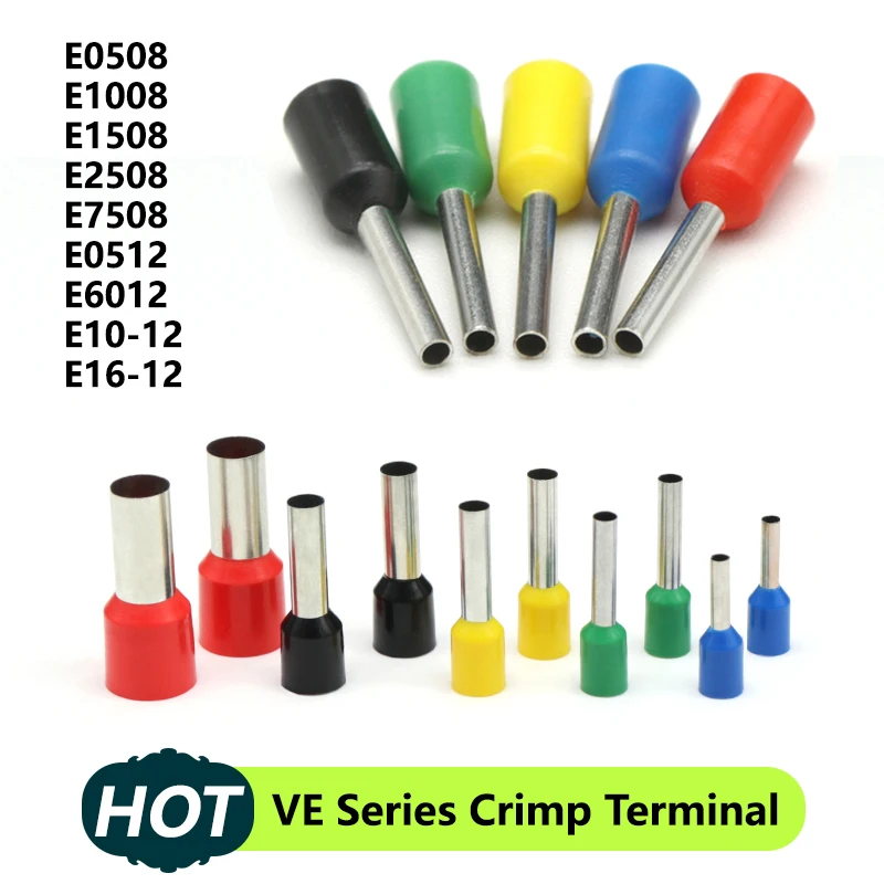 100pcs-VE-Series-Wire-Terminals-E0508-E7508-E1008-E1508-E2508-Insulated ...