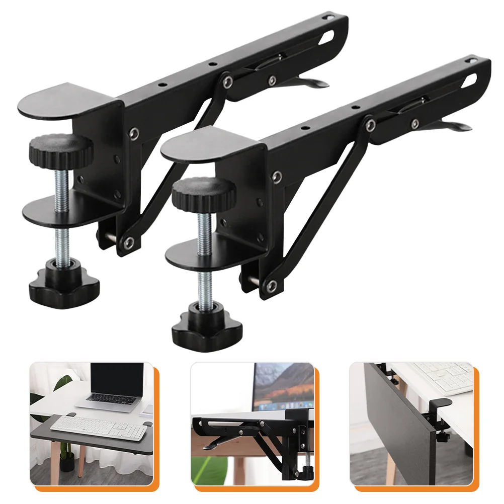 Dobr-vel-Ferro-Forjado-M-o-Desktop-Gaveta-Rail-Bracket-Desk-Suporte-De ...