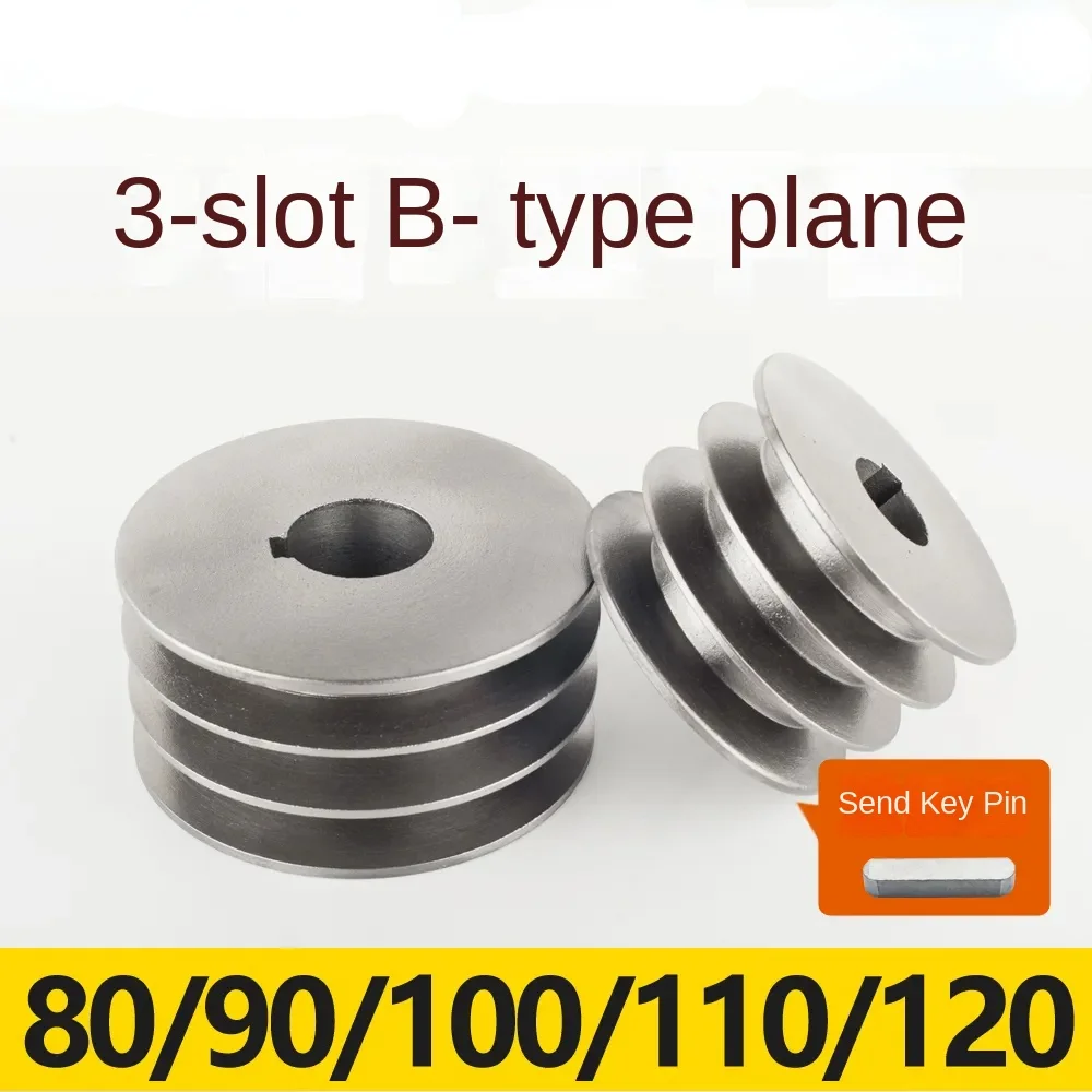 1pcs-Belt-pulley-three-slot-b-type-cast-iron-diesel-generator-motor-V ...