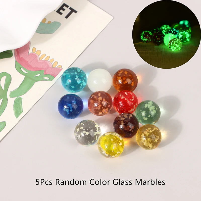 5Pcs-1-6MM-Luminous-Glass-Ball-Glass-Marbles-Colorful-Assorted-Marbles ...