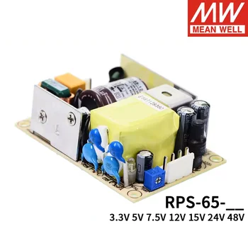 MEAN WELL PCB Medical Type RPS-65 Series Single Output Switching Power Supply RPS-65-3.3/5/12/15 ...