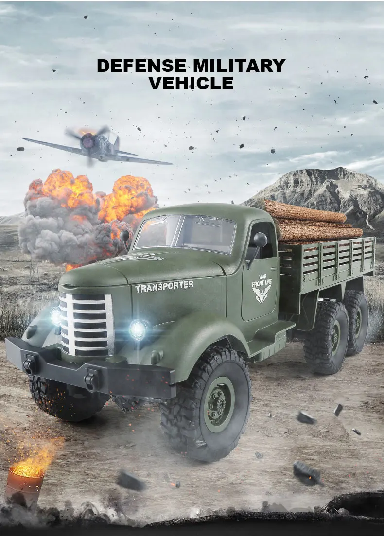 JJRC-Q60-RC-Car-Military-Truck-1-16-Scale-2-4G-Radio-Controlled-Off ...