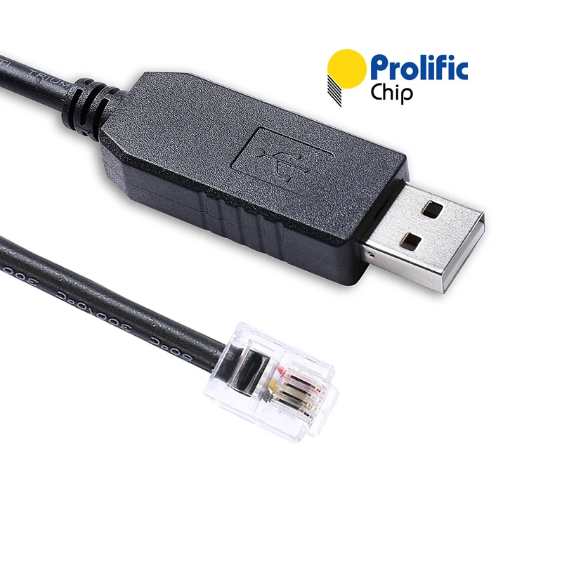 Prolific Pl2303 Usb Rs232 To Rj11 6p4c Serial Debug Cable For Us2000 ...