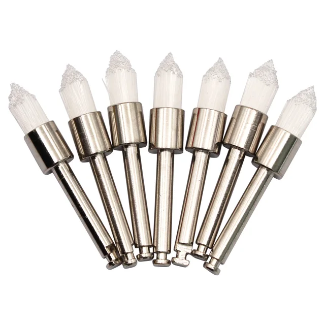 50pcs Dental Polishing Brushes Bowl Shape Dental Lab Nylon Latch Small ...