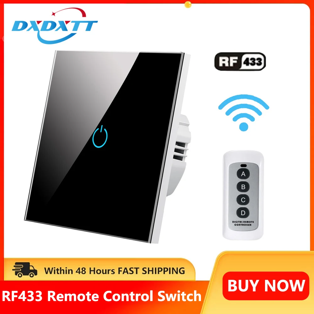 Remote-Control-Wall-Switch-Wireless-220V-EU-UK-Standard-1-2-3-Gang ...