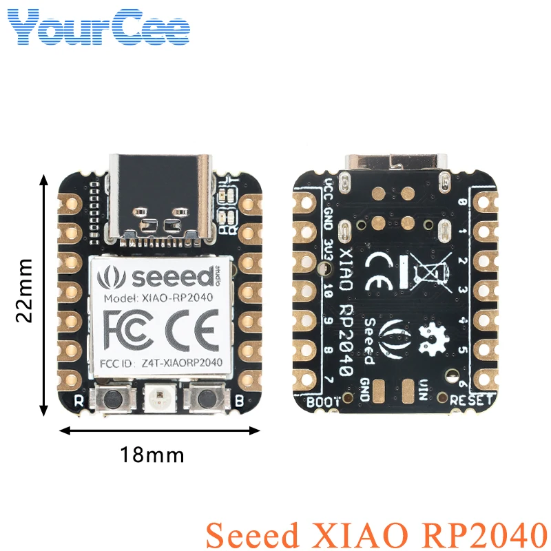 Seeed Seeeduino Xiao Rp2040 Raspberry Pi Rp2040 Chip Development Board Module For Arduino ...
