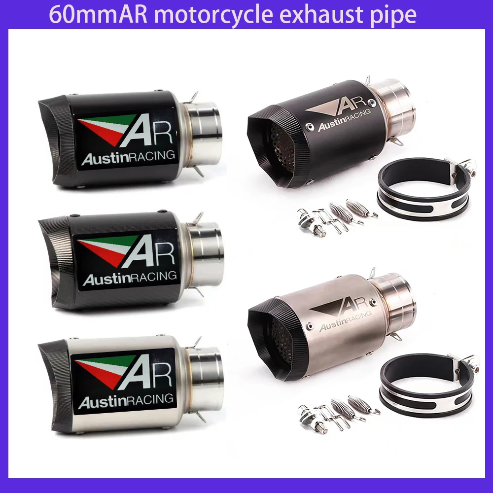 60-mm-Motorcycle-Exhaust-Muffler-Pipe-Titanium-Alloy-Escape-with-DB ...