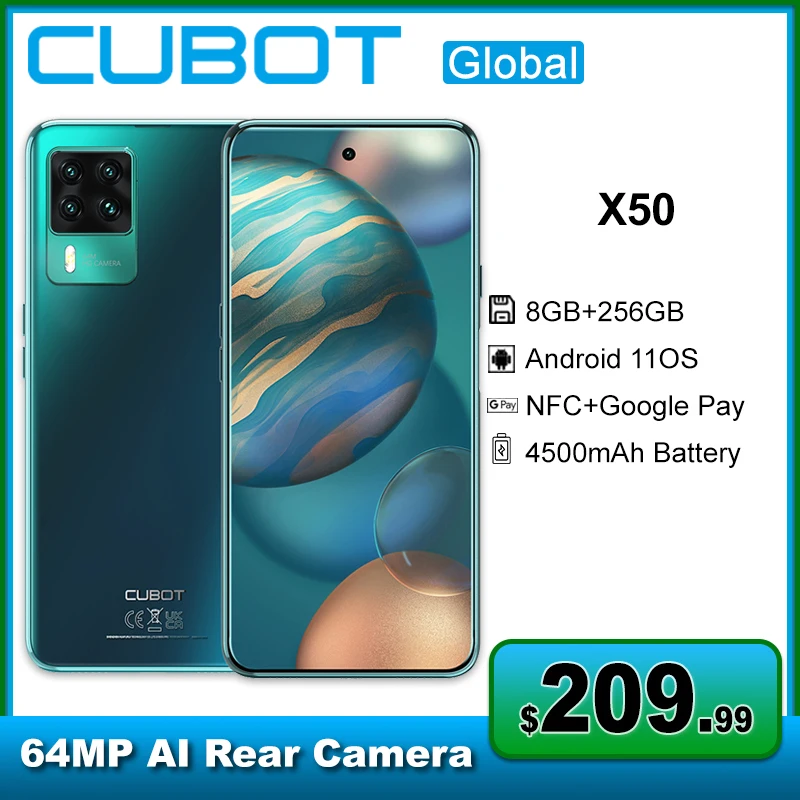 Cubot-X50-Smartphone-8GB-256GB-64MP-Quad-Camera-6-67-FHD-Display-Helio ...