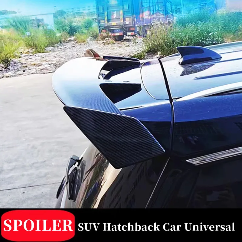 130CM-SUV-Hatchback-Car-Universal-Black-Carbon-Spoiler-Wings-Exterior ...