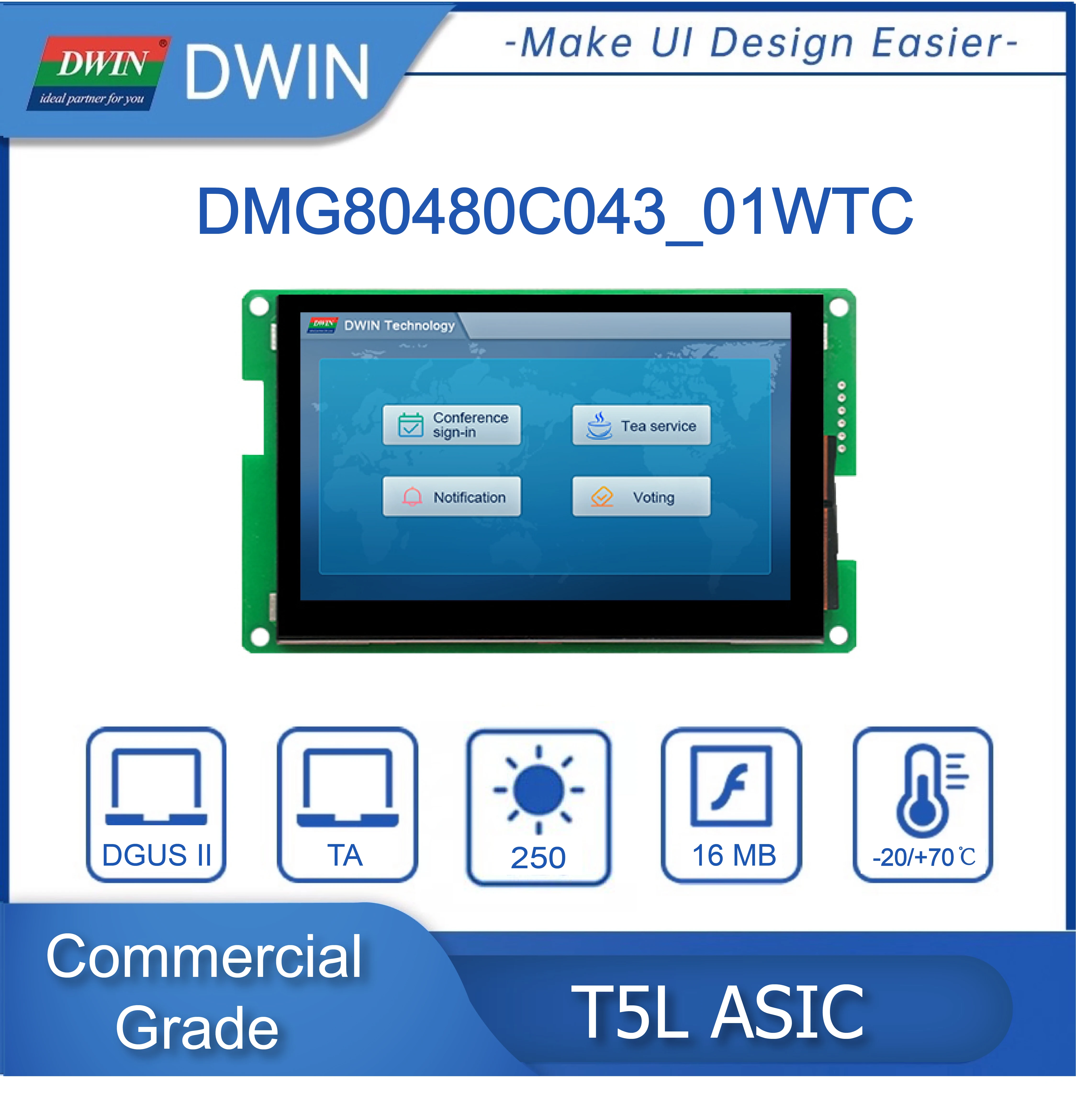 DWIN-M-dulo-Inteligente-Display-LCD-Tela-sens-vel-ao-toque-capacitiva ...