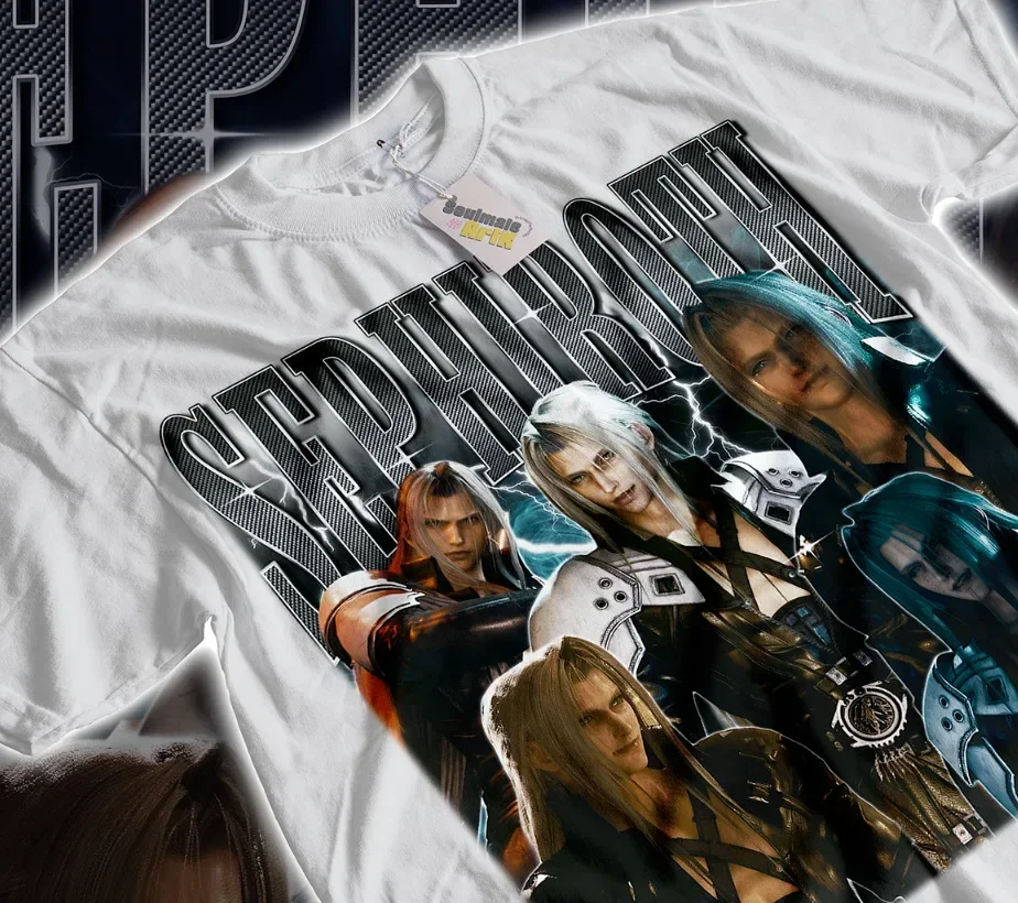 Sephiroth-Camiseta FF7 Final Fantasy 7 T-shirt - AliExpress 200000345