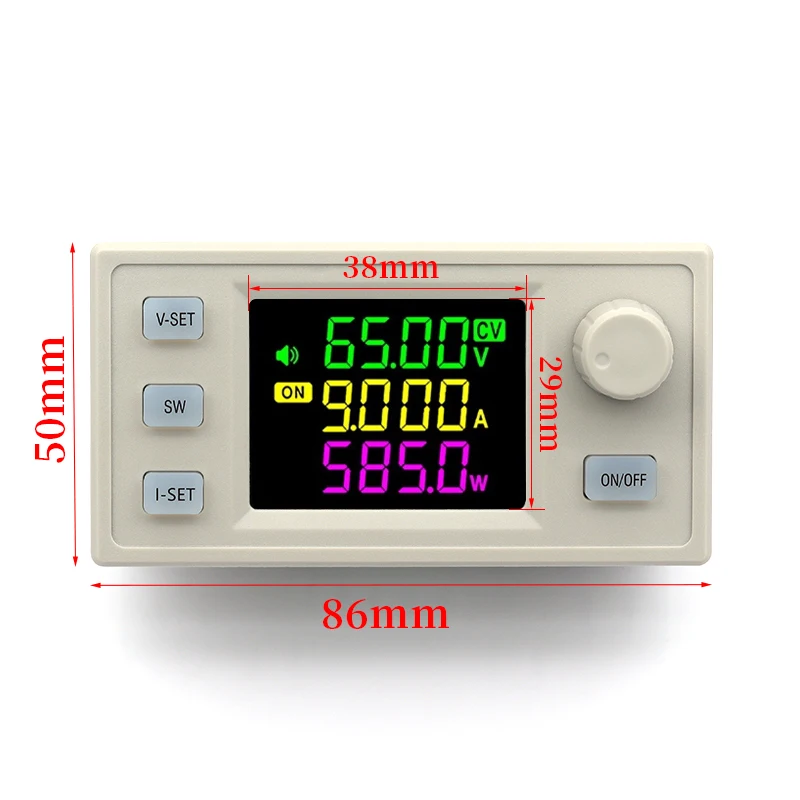 XY6509X CNC 조정 가능한 전압 감소 모듈 65V 9A 585W 안정화 전원 공급 장치 일정 전압 및 전류 모듈 ...