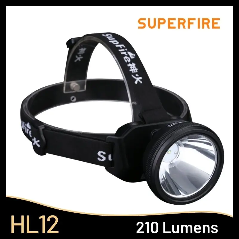 Supfire Hl12 Led Headlamp 210lumens Rechargeable Headlight Lighting ...